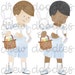 Watercolor Easter Boys Digital Clip Art Set- Instant Download - Etsy