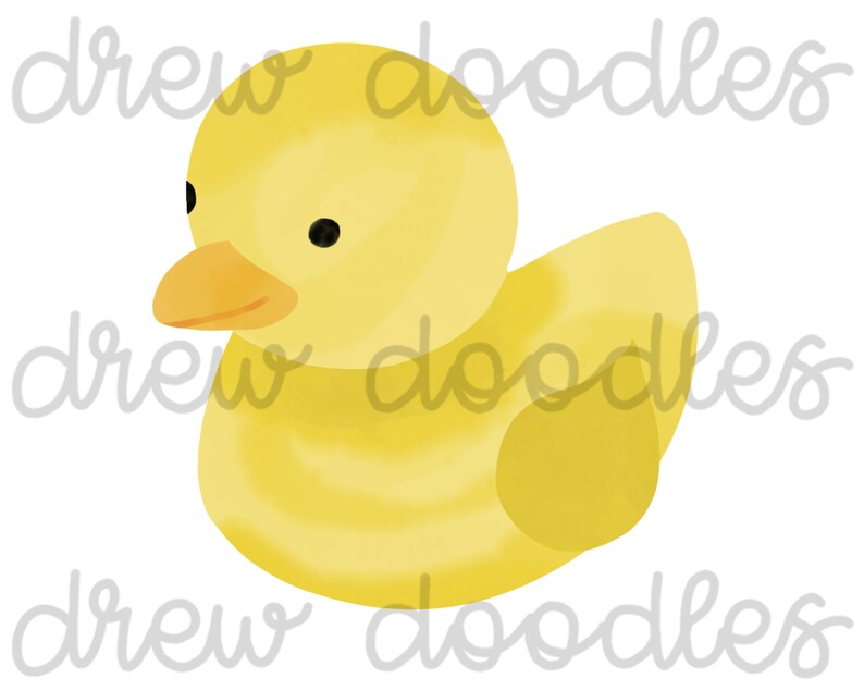 Watercolor Rubber Ducks Digital Clip Art Set Instant Download - Etsy