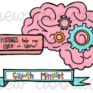 Growth Mindset Doodles Pt 2 Digital Clip Art Set Instant Download - Etsy