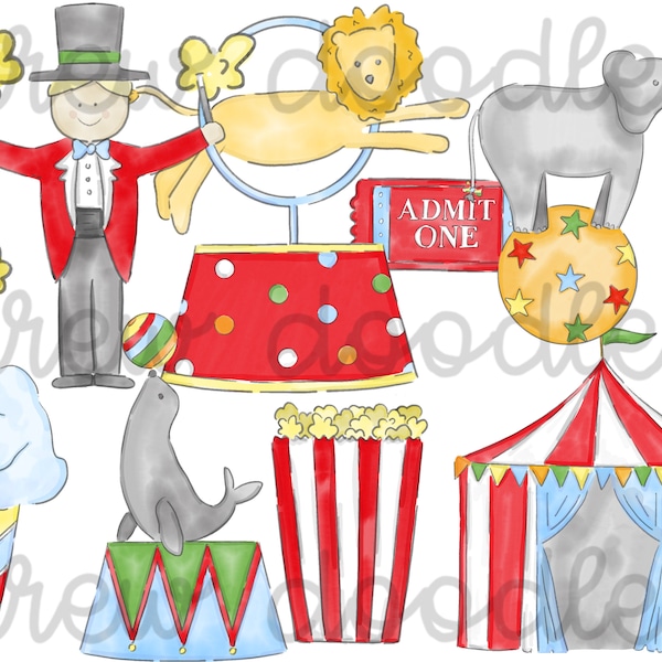 Circus Clip Art - Etsy