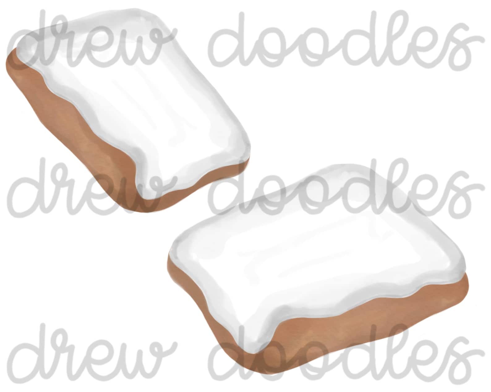 Watercolor Beignets Digital Clip Art Set Instant Download - Etsy
