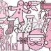 Pink Christmas Digital Clip Art Set - Etsy