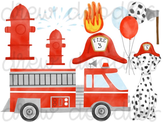 Clipart Fire Station Truck