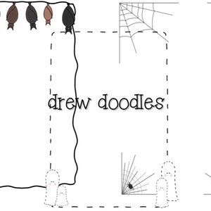 Halloween Borders Digital Clip Art Set - Etsy