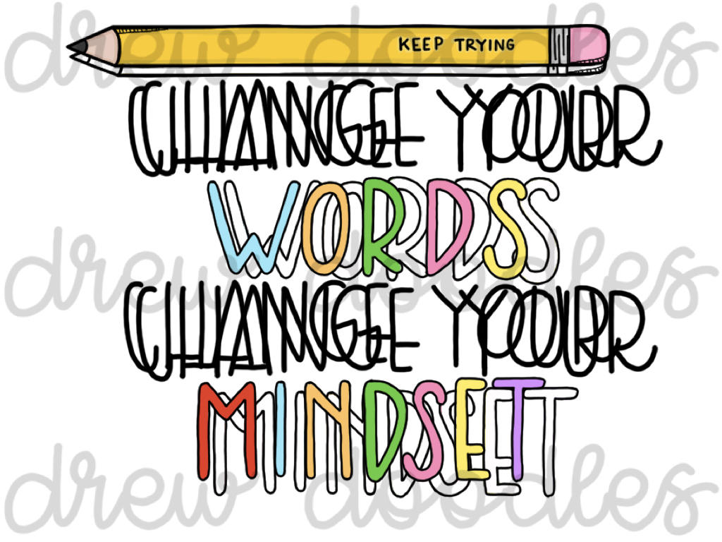 Growth Mindset Doodles Digital Clip Art Set Color and Black - Etsy