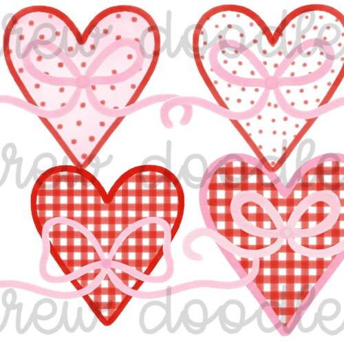 Watercolor Valentine's Borders and Frames Instant - Etsy