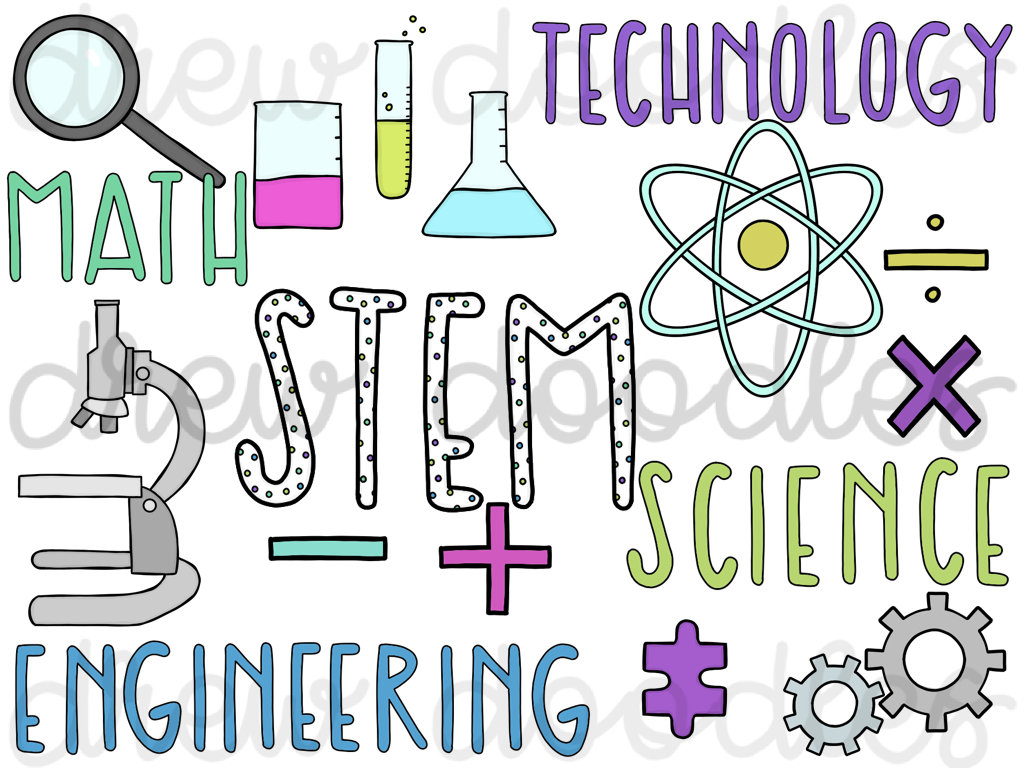 STEM Doodles Digital Clip Art Set-Instant Download - Etsy.de