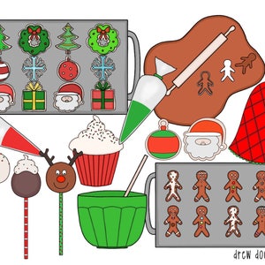Christmas Sweets Digital Clip Art Set Instant Download - Etsy