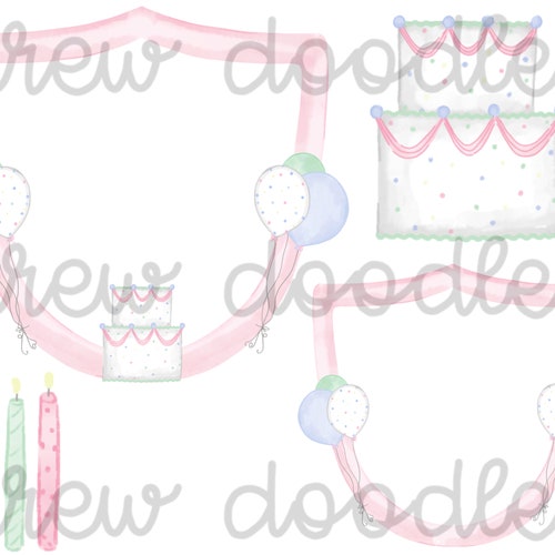Watercolor Baby Girl Bonnets Digital Clip Art Set Instant - Etsy