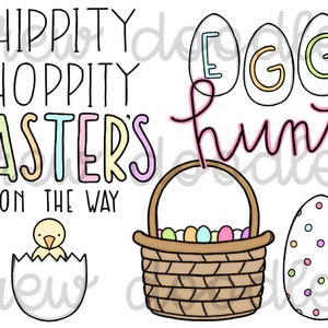 Easter Doodles Digital Clip Art Set- Instant Download - Etsy