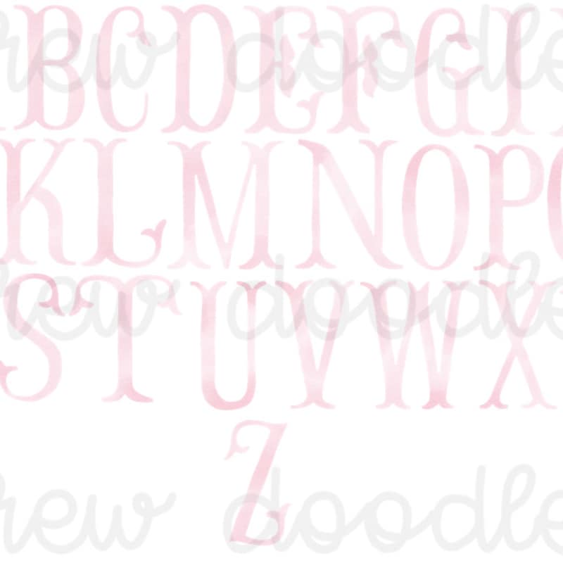 Fishtail Alphabet Clipart - Etsy