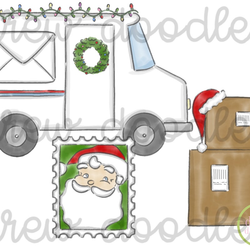 Mail Truck Svg - Etsy
