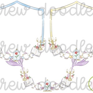 Watercolor Princess Crests Digital Clip Art Set Instant Download - Etsy