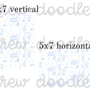 Watercolor Blue Golf Toile Print Digital Papers Backgrounds 4x6 an 5x7 ...