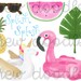Watercolor Summer Fun Digital Clip Art Set Instant Download - Etsy