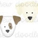 Watercolor Dog Heads Digital Clip Art Set- No Outline- Instant Download ...