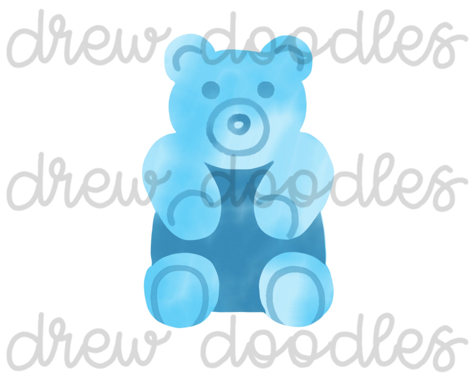 Watercolor Gummy Bears Candy Digital Clip Art Set- Instant Download - Etsy