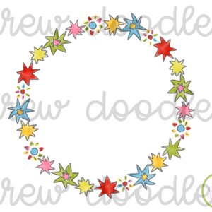 Watercolor Rainbow Stars Frames- Instant Download - Etsy