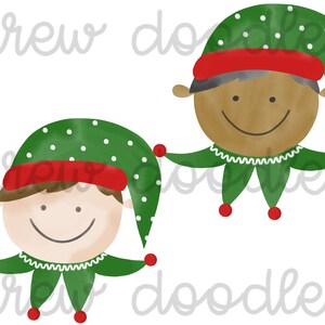 Watercolor Boy Elves Digital Clip Art Set- Instant Download - Etsy