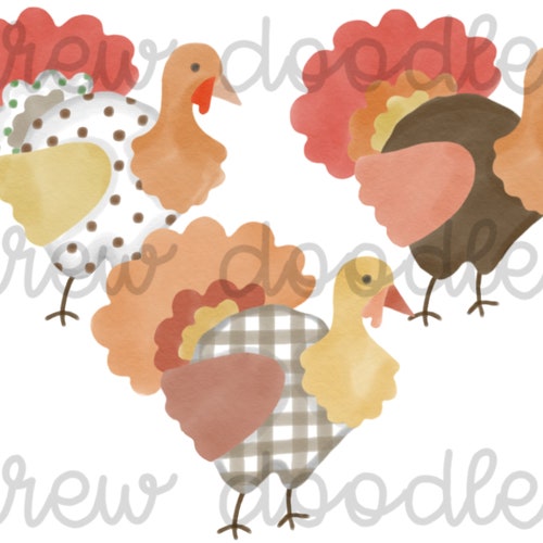 Watercolor Pumpkins Digital Clip Art Set Instant Download - Etsy