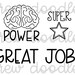 Positive Messages Doodles Digital Clip Art Set- Black Line Version ...