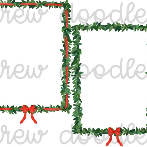 Watercolor Mistletoe and Holly Digital Clip Art Set Instant - Etsy