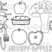 Johnny Appleseed Digital Clip Art Set Black Line Version | Etsy