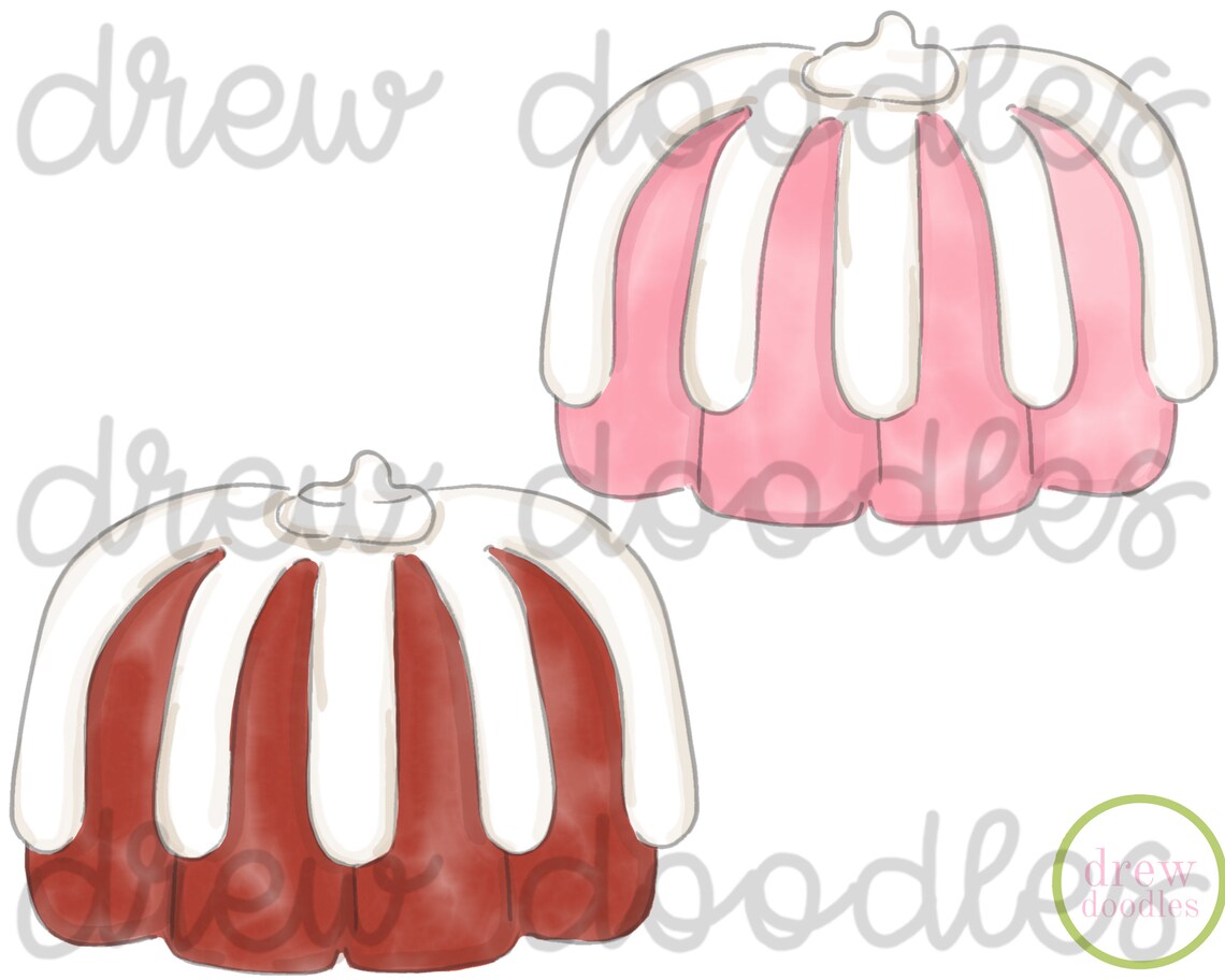 Watercolor Bundt Cakes Digital Clip Art Set- Instant Download - Etsy