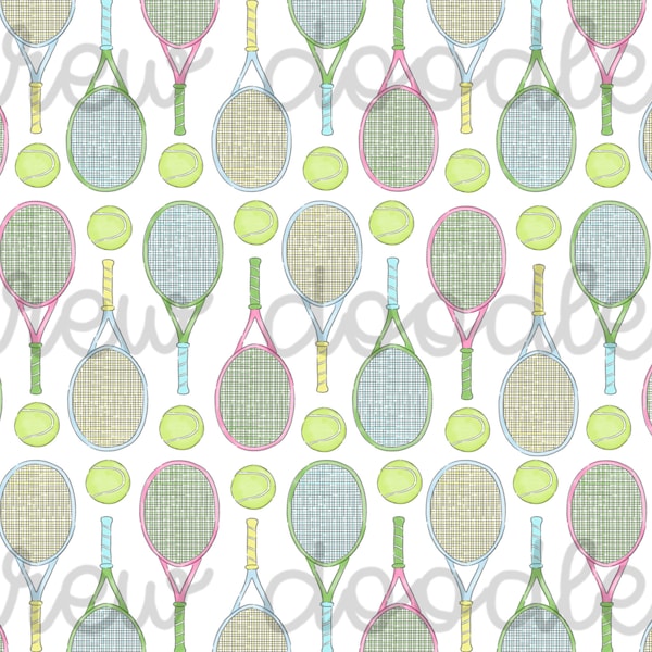 Tennis Digital Paper - Etsy