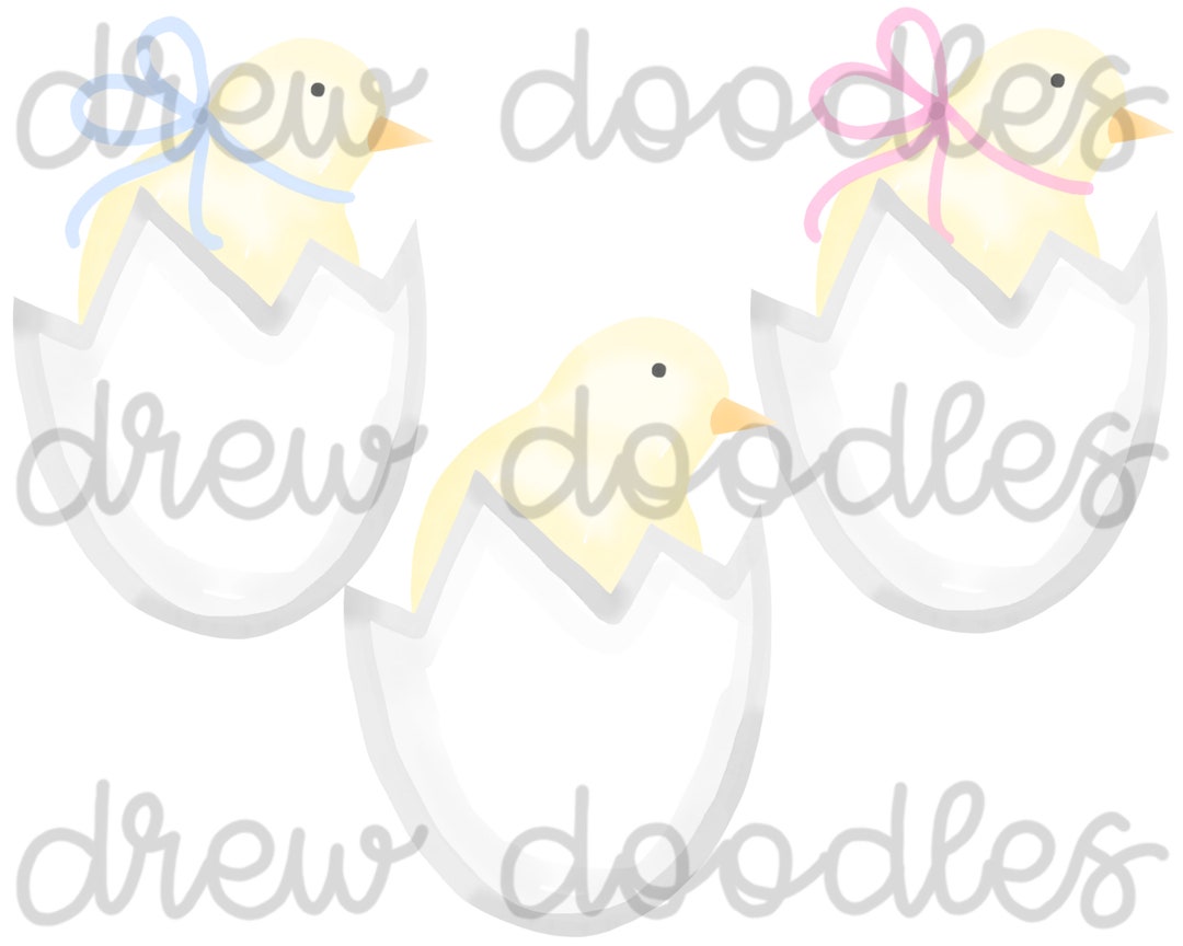 Watercolor Easter Spring Chicks Digital Clip Art Set- Instant Download ...