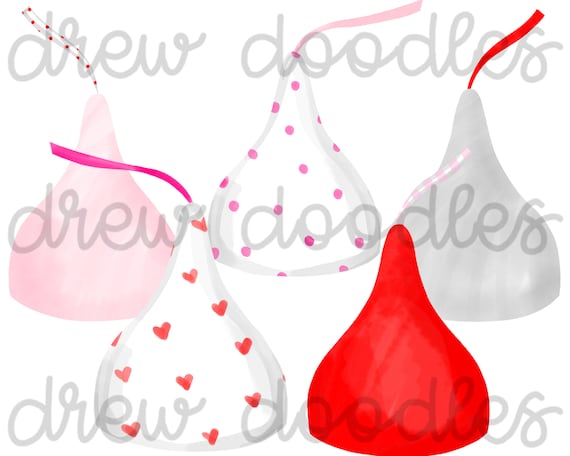 Chocolate Kiss Clip Art HTP Clip Art Rainbow Chocolate Kisses {The