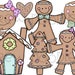 Gingerbread Cuties Digital Clip Art Set - Etsy