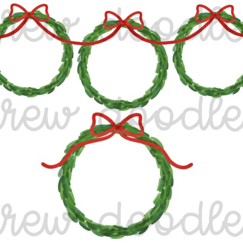 Watercolor Mistletoe and Holly Digital Clip Art Set Instant - Etsy