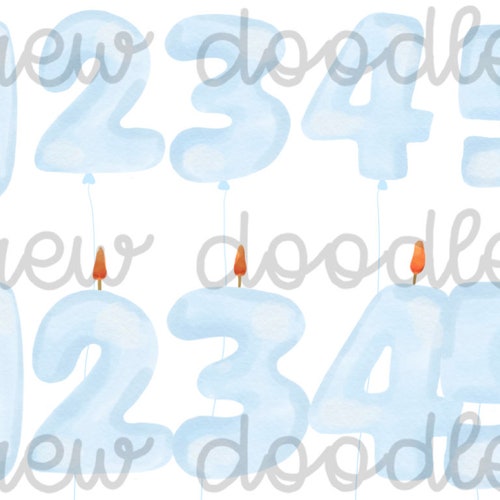 Watercolor Cotton Candy Digital Clip Art Set Instant Download - Etsy