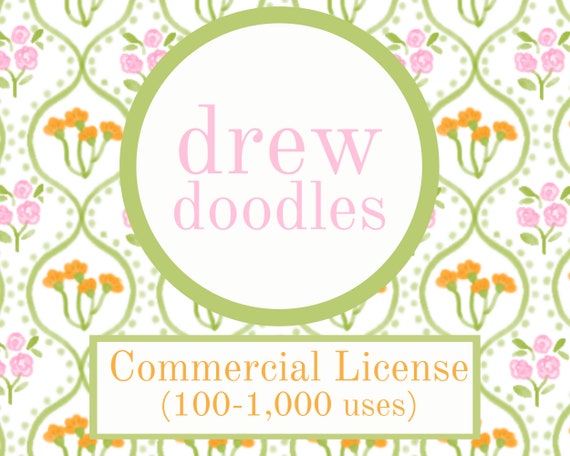 Drew Doodles Commercial License - Etsy
