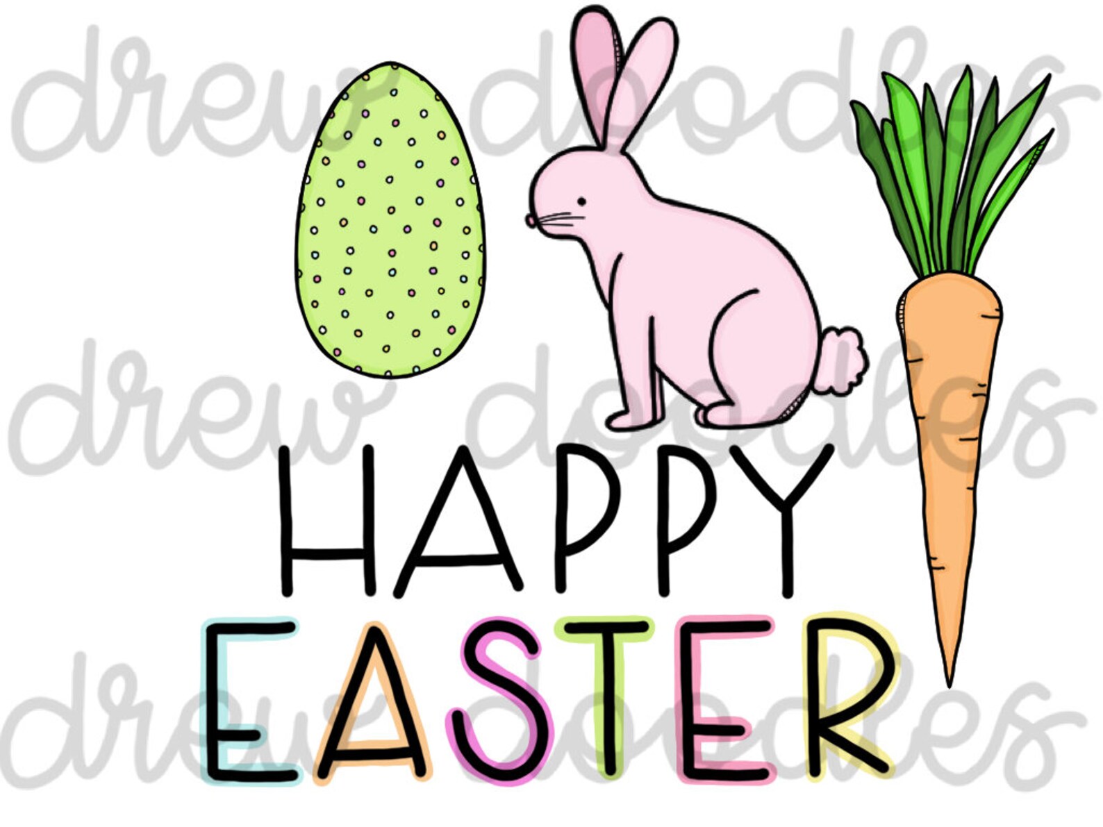 Easter Doodles Digital Clip Art Set- Instant Download - Etsy