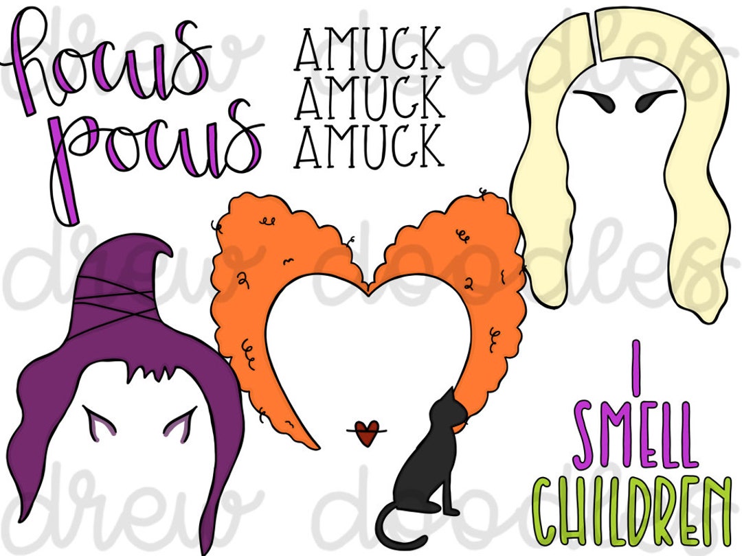 Hocus Pocus Digital Clip Art Set Descarga instantánea - Etsy España