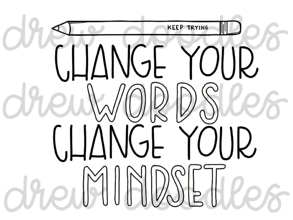 Growth Mindset Doodles Digital Clip Art Set- Black Line Version ...