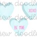 Watercolor Valentine's Day Conversation Hearts Digital Clip Art Set ...