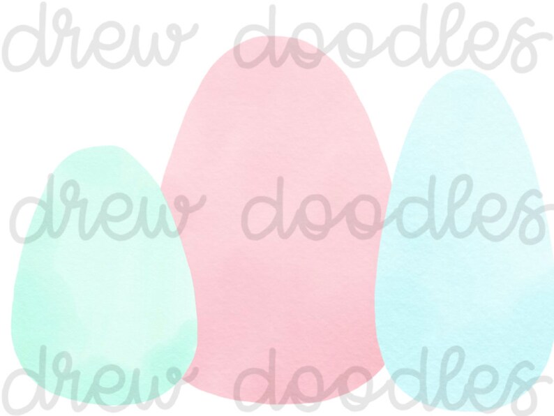 Watercolor Easter Eggsdigital Clip Art Set Instant Download - Etsy