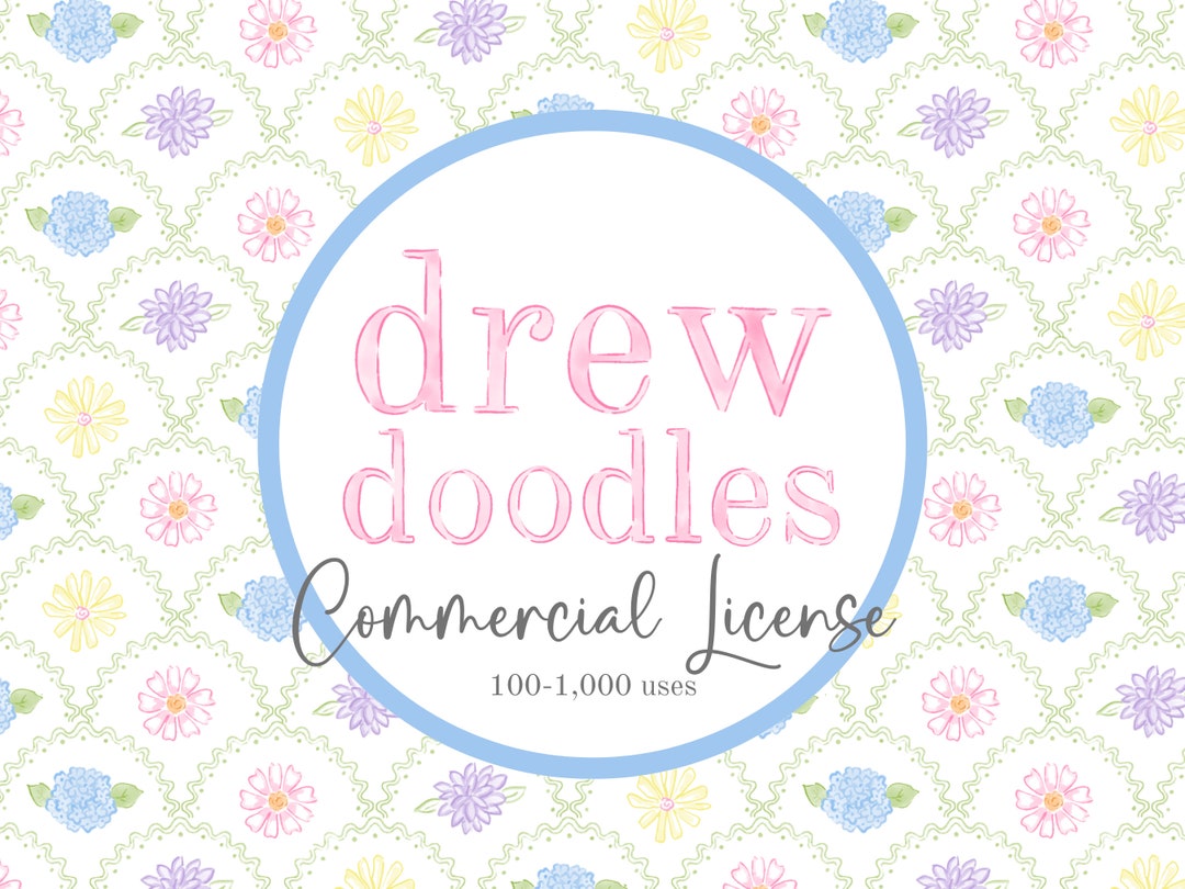 Drew Doodles Commercial License - Etsy