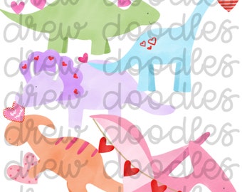 Valentine Clip Art. Dinosaur Clip Art. Valentine Dinosaur Clipart ...