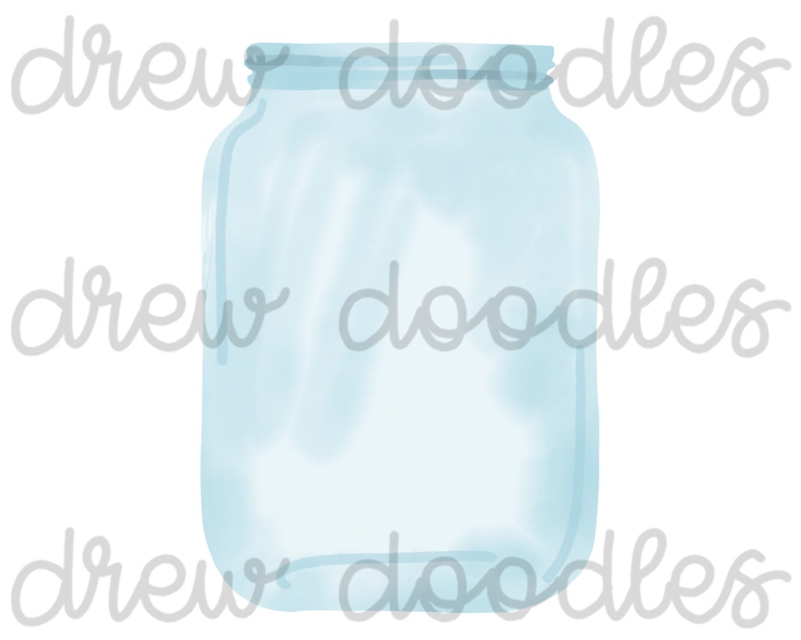 Watercolor Mason Jar Fireflies Lightning Bugs Digital Clip Art - Etsy