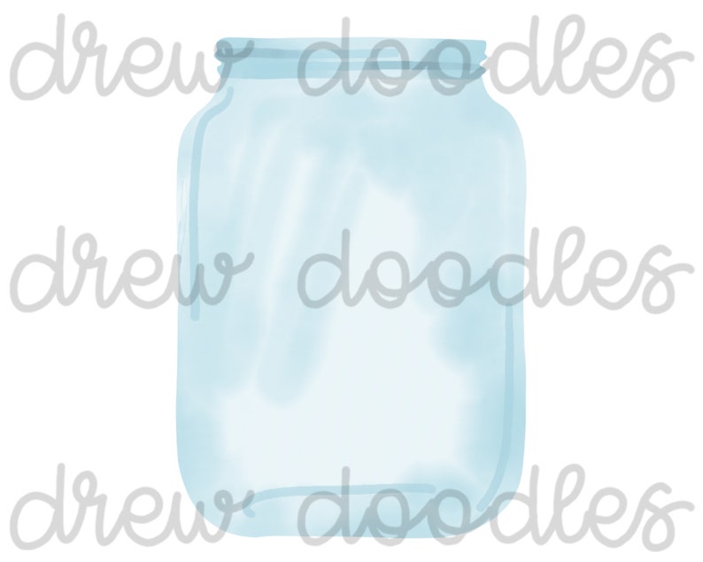 Watercolor Mason Jar Fireflies Lightning Bugs Digital Clip Art - Etsy