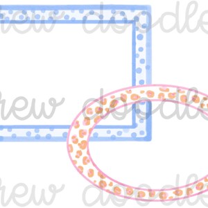 Watercolor Frames Digital Clip Art Set- Instant Download - Etsy