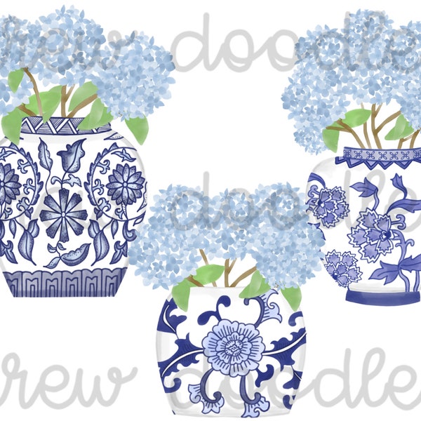 Chinoiserie Clip Art - Etsy