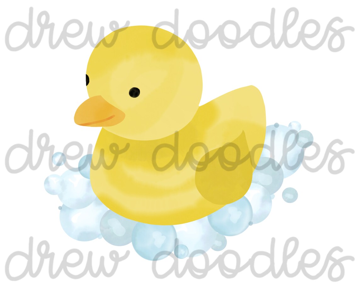 Watercolor Rubber Ducks Digital Clip Art Set Instant Download - Etsy