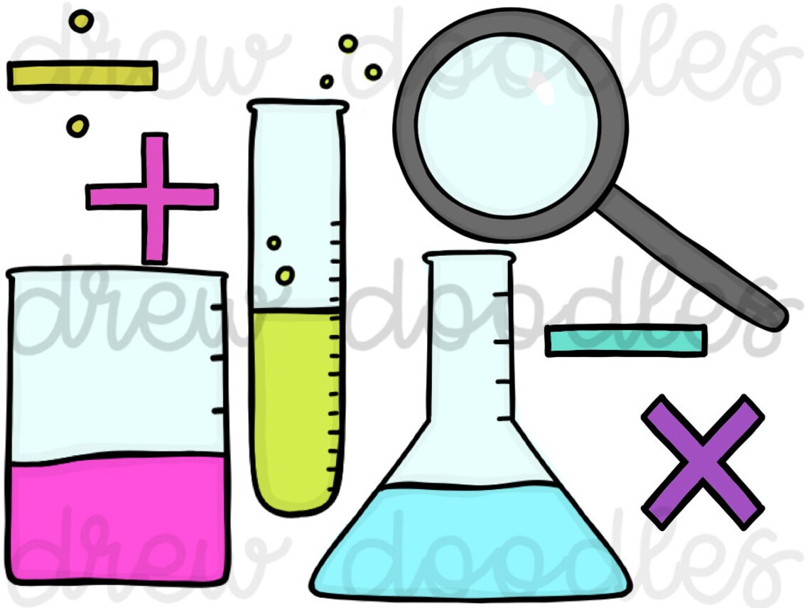 STEM Doodles Digital Clip Art Set Instant Download - Etsy