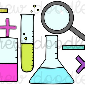 STEM Doodles Digital Clip Art Set- Instant Download - Etsy