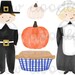 Watercolor First Thanksgiving Digital Clip Art Set- Instant Download - Etsy